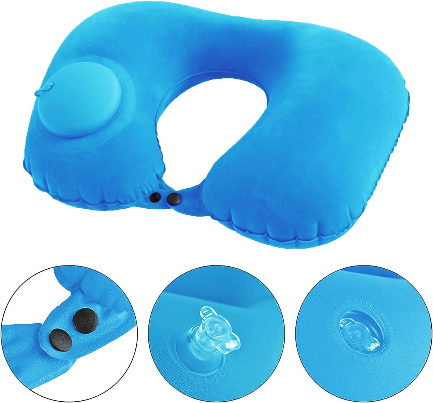 Portable Inflatable U-Shaped Travel Neck Pillow – Gifto.pk