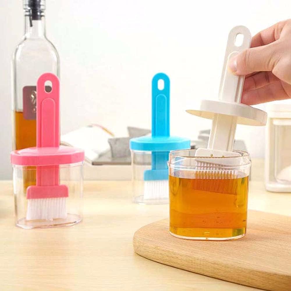 Multipurpose Oil Bottle With Brush – Gifto.pk