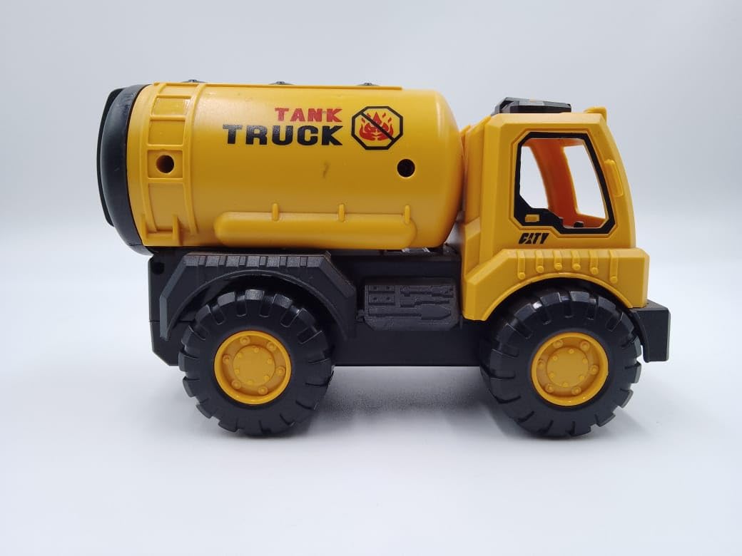Construction Truck Friction Power Toy Trucks, Tank Truck Push – Gifto.pk