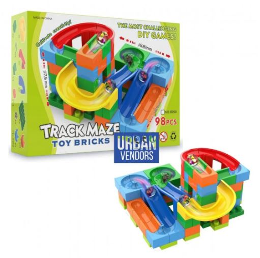 Track Maze Toy Bricks – 98 pcs – Gifto.pk